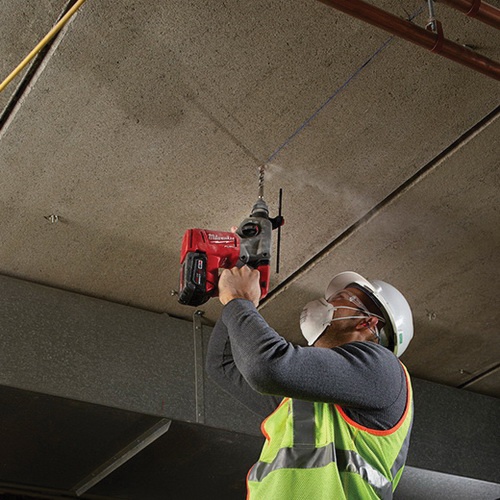 Milwaukee Tool 2712 22HD Cordless SDS Plus Rotary Hammer Kit 18 Volt 1 Inch Solid Bit 2 1 2 Inch Thin Wall Core Bit M18 Fuel HZ Electric Supply