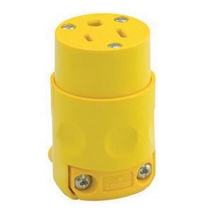 Leviton 515CV 3-Wire 2-Pole Polarized Commercial Grade Straight Blade ...