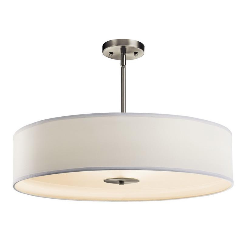 Kichler 42122NI 3-Light Inverted Pendant Fixture 150-Watt 120-Volt 24 ...