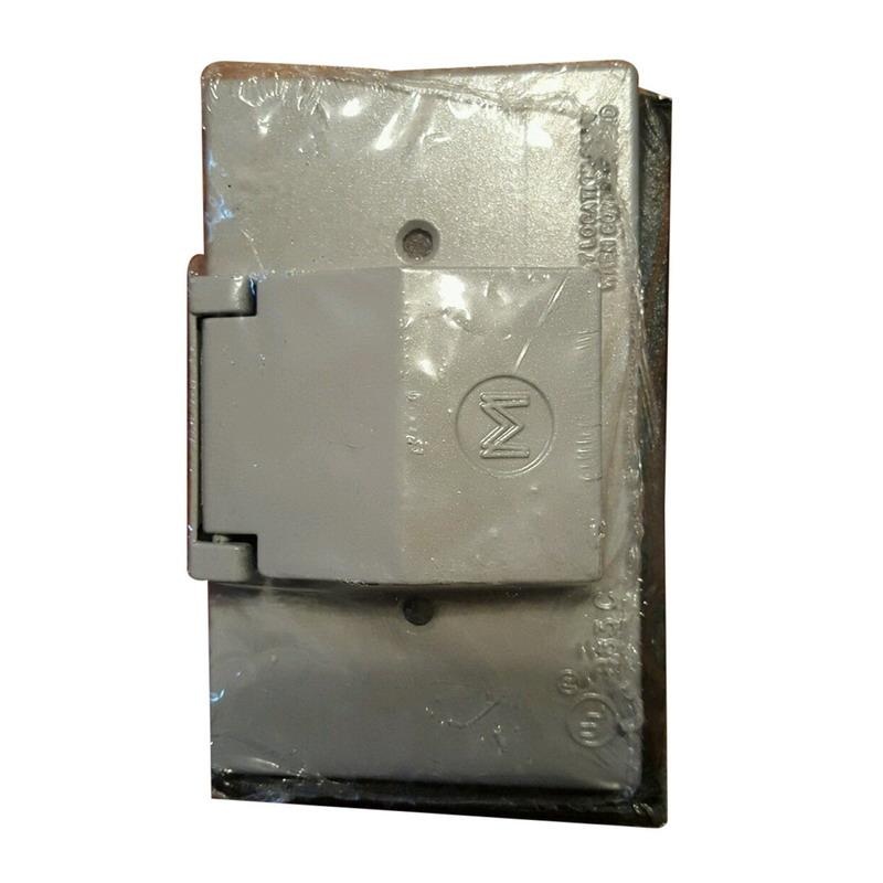 Mulberry 30505 Powder Coated Die Cast Zinc 1-Gang Weatherproof Self ...