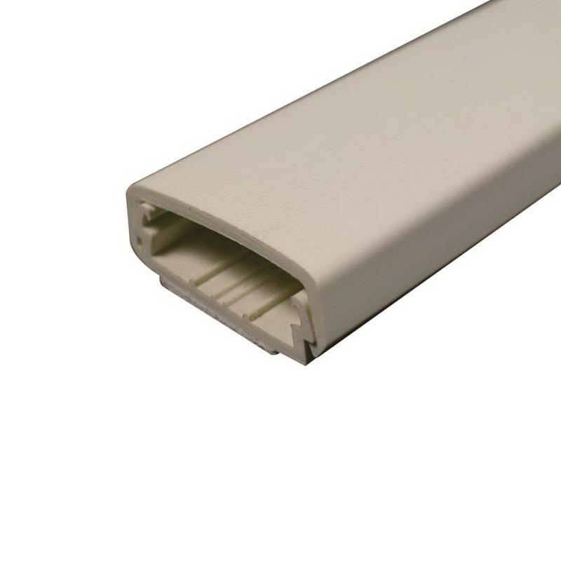 Wiremold 2300BAC Ivory PVC 1-Channel Non-Metallic 2-Piece Raceway Base ...