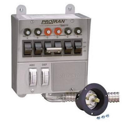 Reliance Controls 30310A 1-Phase Manual Transfer Switch 125/250-Volt 30 ...