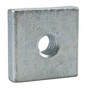 Headfrst SQN38 Zinc Plated Steel Square Nut 3/8-16 | HZ Electric Supply