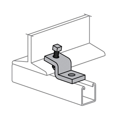 Power Strut PS-685-EG Electrogalvanized Steel Beam Clamp 1-Inch Jaw ...
