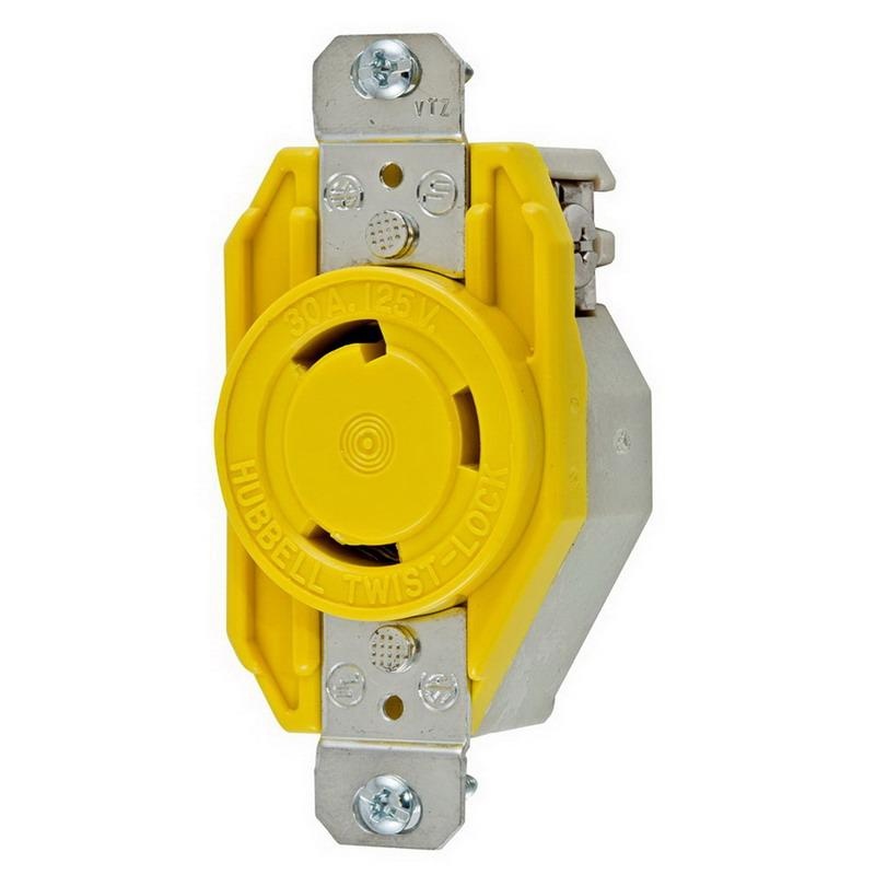 Wiring 30 Amp Twist Lock Receptacle Hubbell Wiring Devices HBL2641S 30
