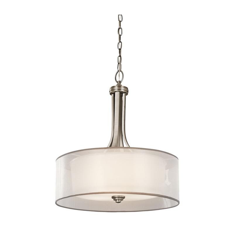 Kichler 42385AP 4-Light Inverted Pendant Fixture 100-Watt 120-Volt 20 ...