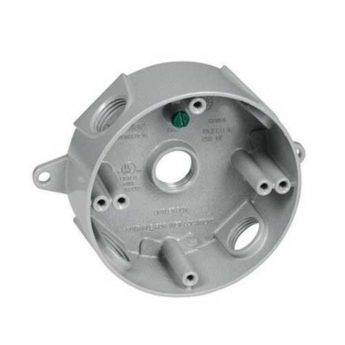 Raco RB550S Powder Coated Die Cast Metal Weatherproof Outlet Box 4-Inch ...