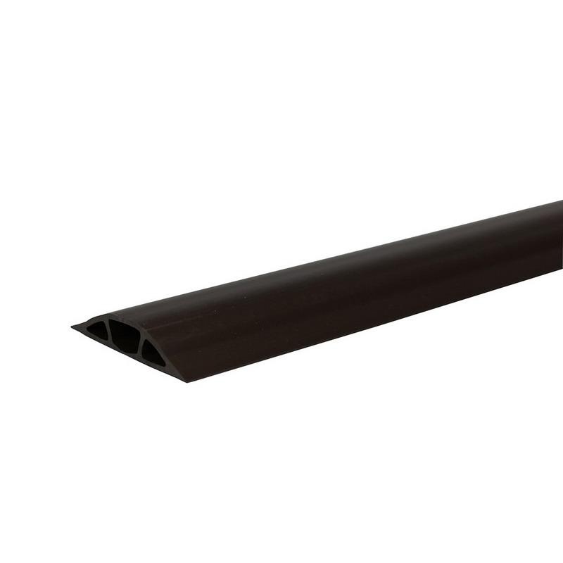 Wiremold BK1400-10 Black Pancake 1-Channel Non-Metallic Overfloor ...