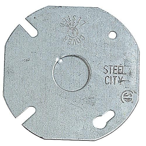 Thomas & Betts 24C6 Pre-Galvanized Steel Flat Box Cover 3-1/2-Inch x 3 ...