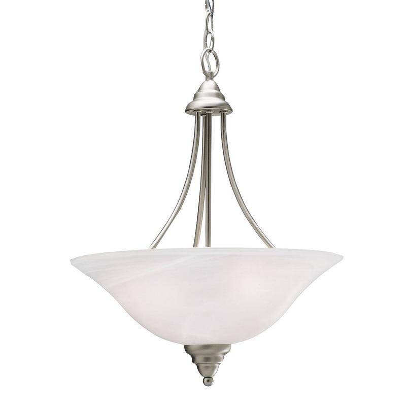 Kichler 3277NI 3-Light Inverted Pendant Fixture 100-Watt 120-Volt 17.5 ...