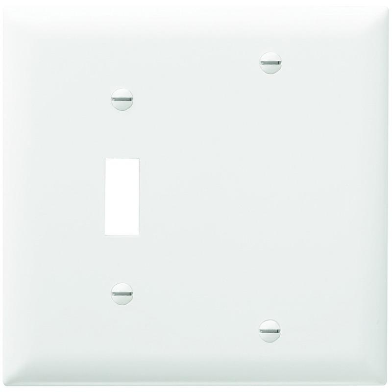 Pass & Seymour TP113-W Nylon Box Mount Standard Size 2-Gang Combination ...