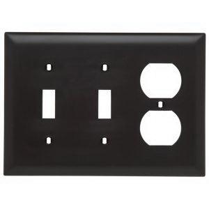 Pass & Seymour TP28 Nylon Screw Mount Standard Size 3-Gang Combination ...